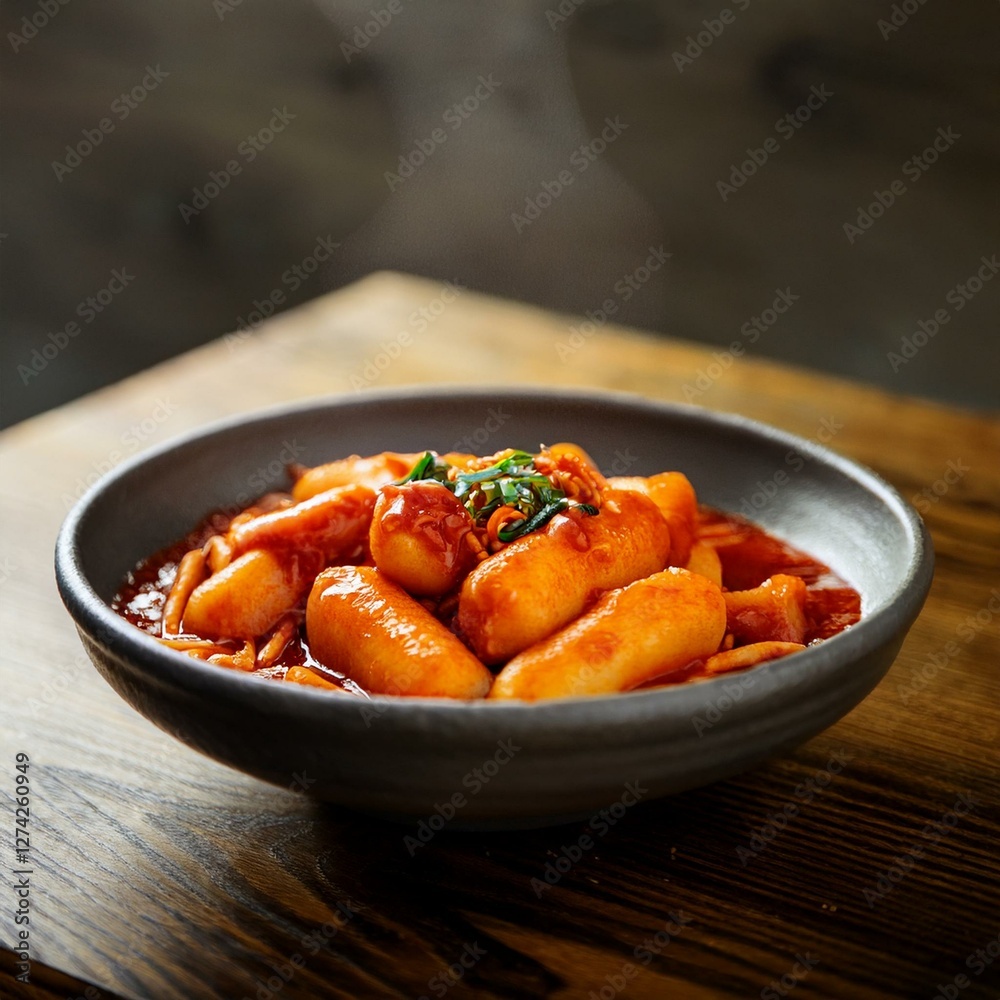 Authentic Korean Tteokbokki in Spicy Gochujang Sauce – Chewy Rice Cakes ...