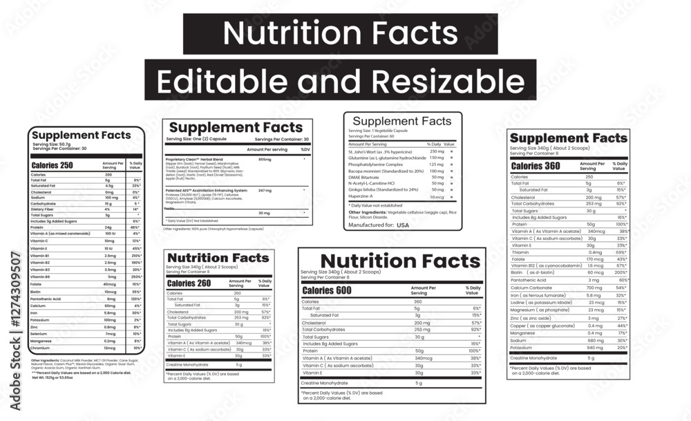 Nutrition Facts Template Supplement Facts Template Vitamin Facts nutrition-facts-template-supplement-facts-template-vitamin-facts