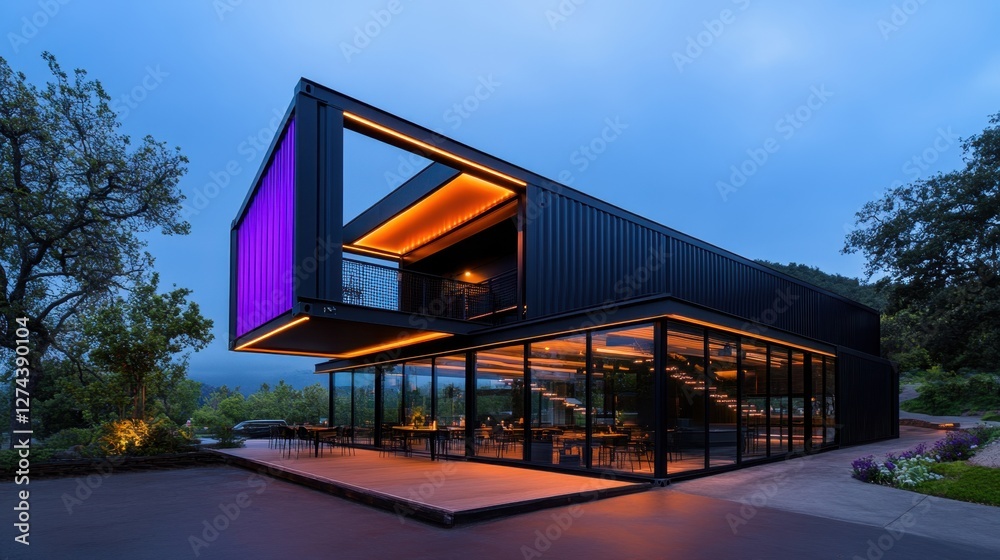 Highway Rest Stops in Containers. A network of stylish roadside rest ...