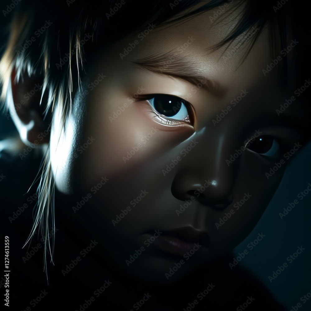Foto de Stock East asian kids photography portrait face East Asian ...