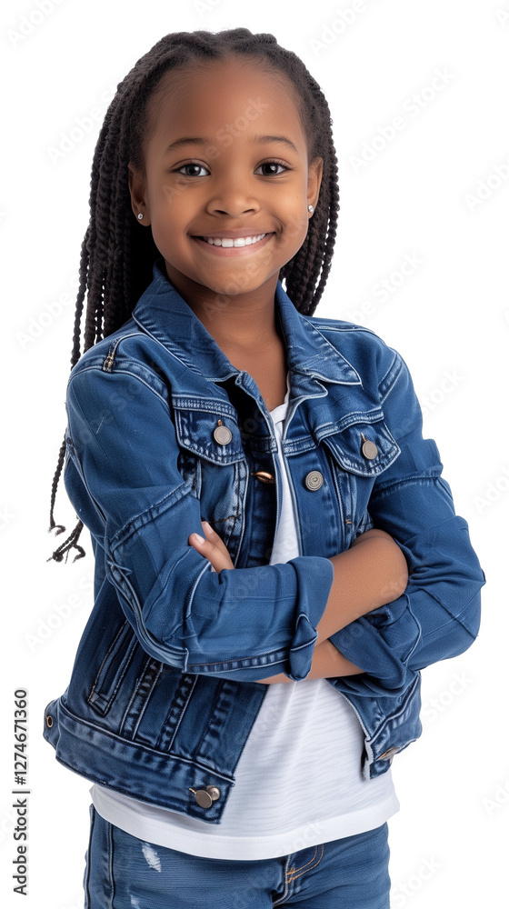 Little kid girl 12,13, 14 years old on transparent background. Children ...