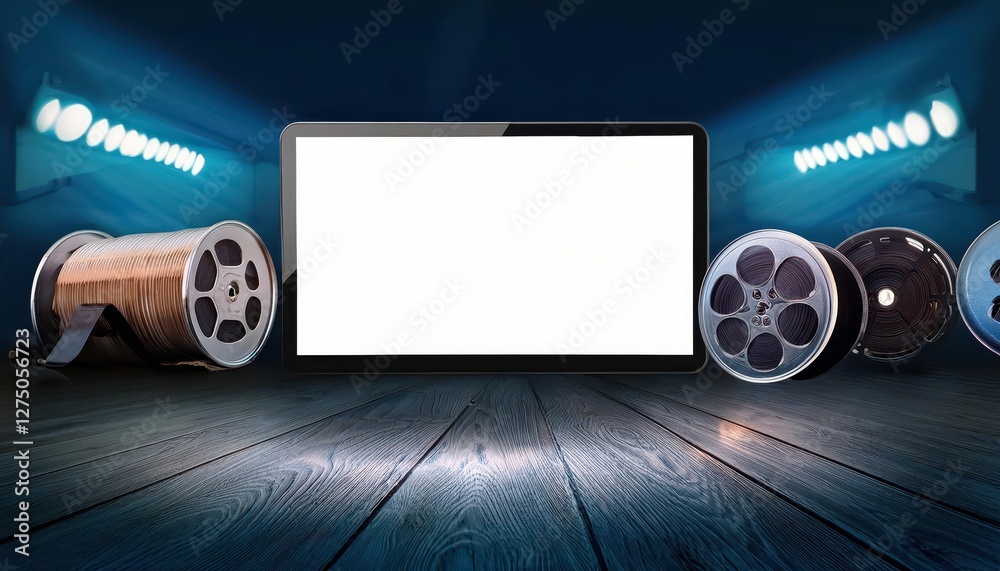 Minimalist Instagram Reels Mockup Clean, Modern Empty Screen UI ...