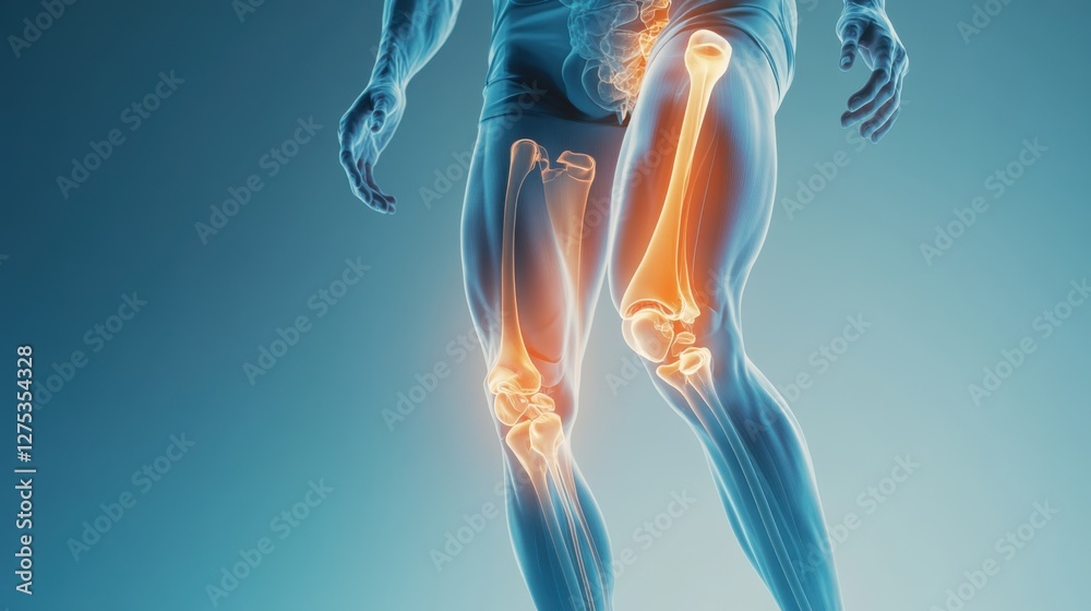 Sports injury from a hip injury during marathon running. Featuring ...