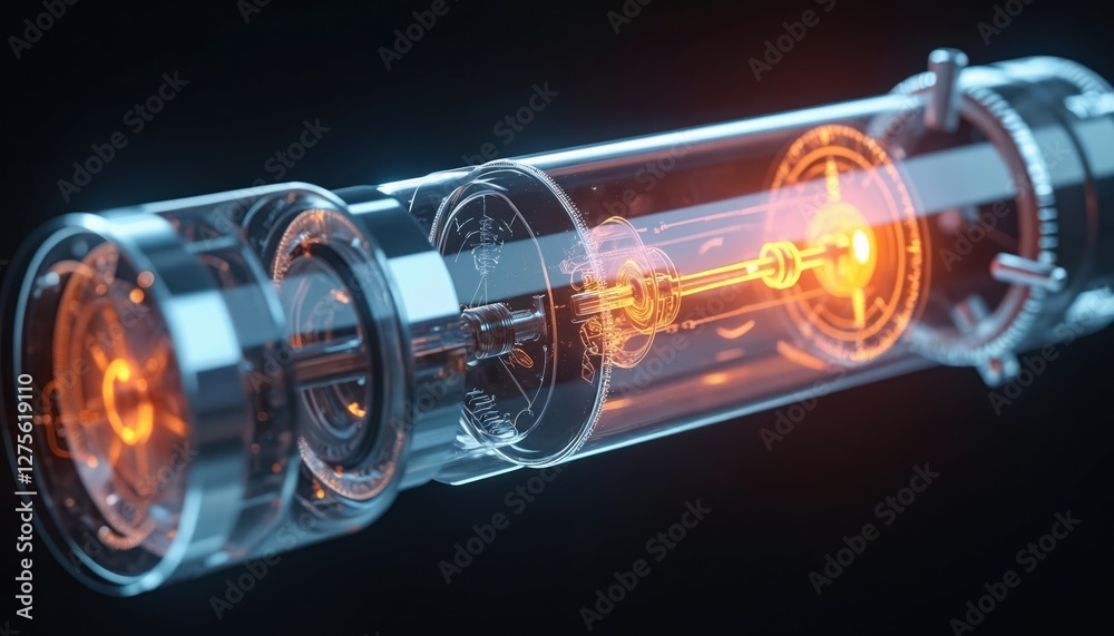 Detailed diagram of X-ray tube with key components. Illustrates ...