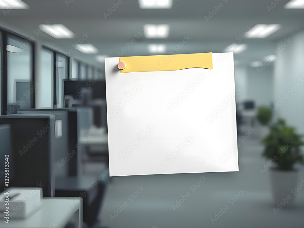 paper message note reminder blank background office business white ...