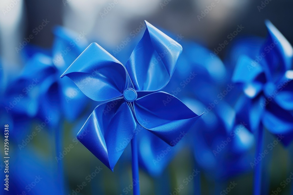 Blue Pinwheels. Symbolic Representation of April - National Child Abuse ...