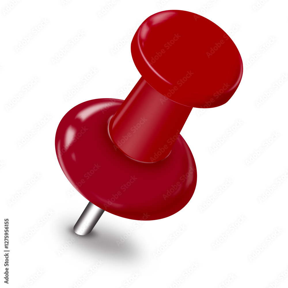 Red Pushpin, Free Trial, PNG File, Transparent Background, Thumbtack ...