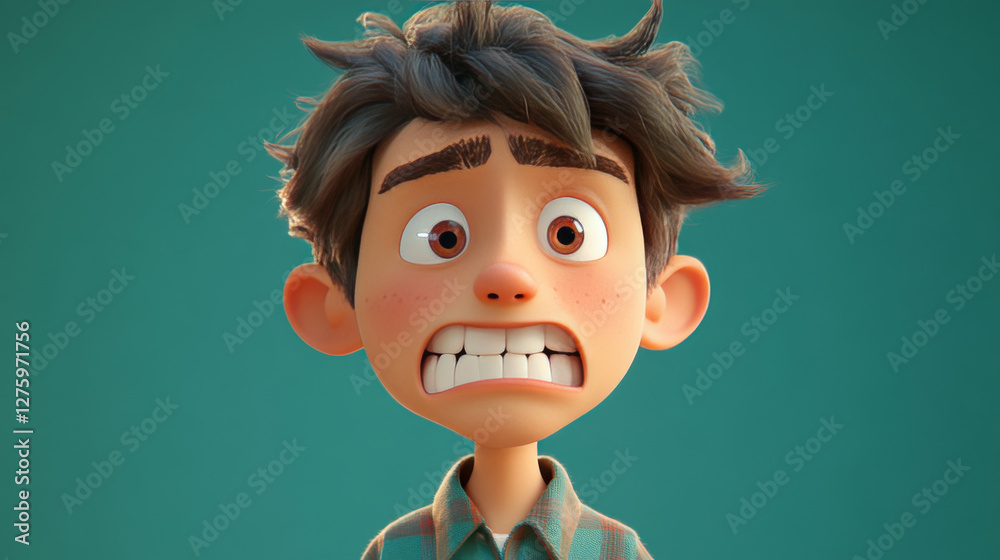 Boy kid character mouth animation cartoon vector. Sync talk english ...