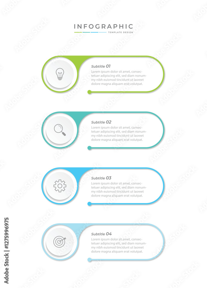 Vector infographic label design template 4-5-6 options or steps. Can be ...