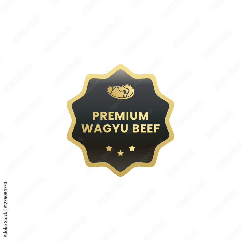 Wagyu Beef label stamp vector isolated EPS. Hanwoo Beef And Korean Beef ...