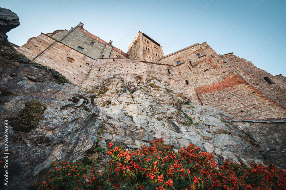 The Sacra of Saint Michel is a medieval Monastery symbol of the ...