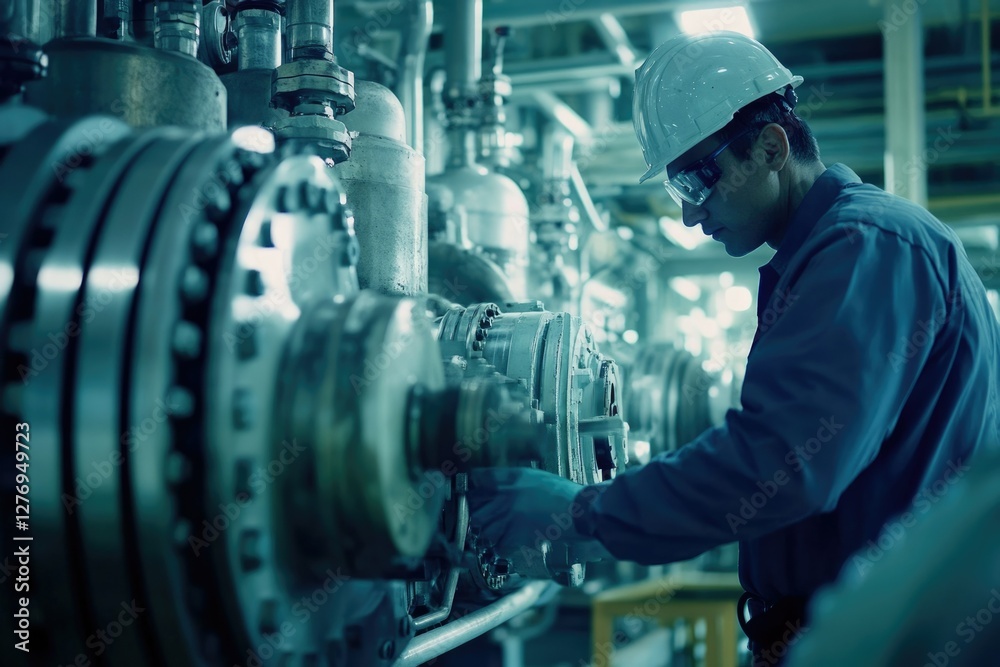 Mechanical Engineer Evaluating Lubrication Systems for Centrifugal ...