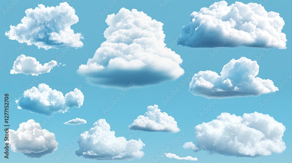 Beautiful Clouds Freedom Shapes: Beautiful realistic clouds freedom ...