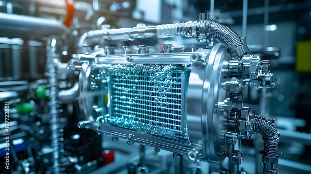 Closeup Image of Condensation Formation Inside the Pipes and Tubes of ...