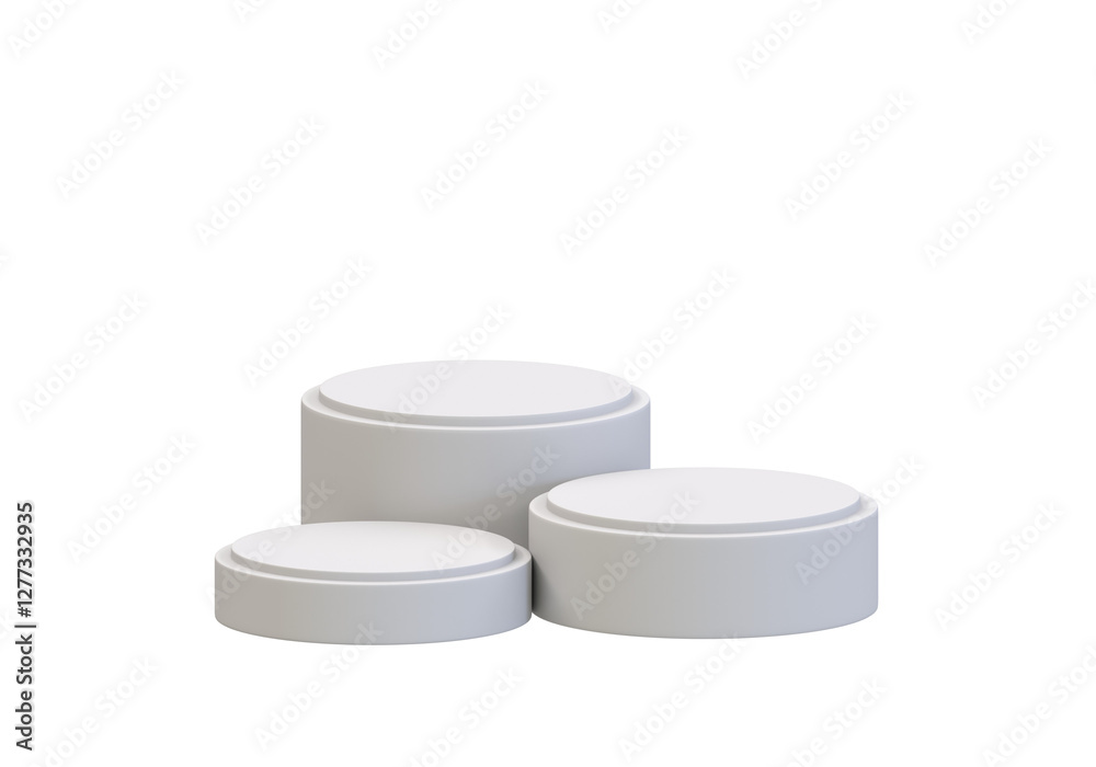 White champion podium 1st 2nd 3rd place in transparent background for ...