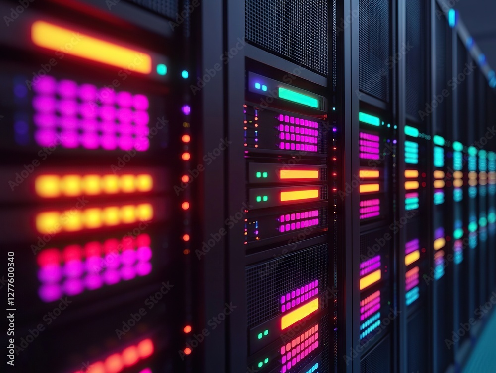 Data center operations technology hub digital infrastructure modern ...