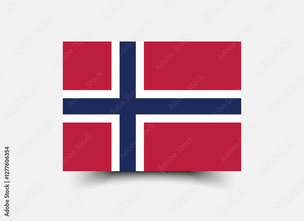 Norway flag official size and color standards vector illustration Stock ...