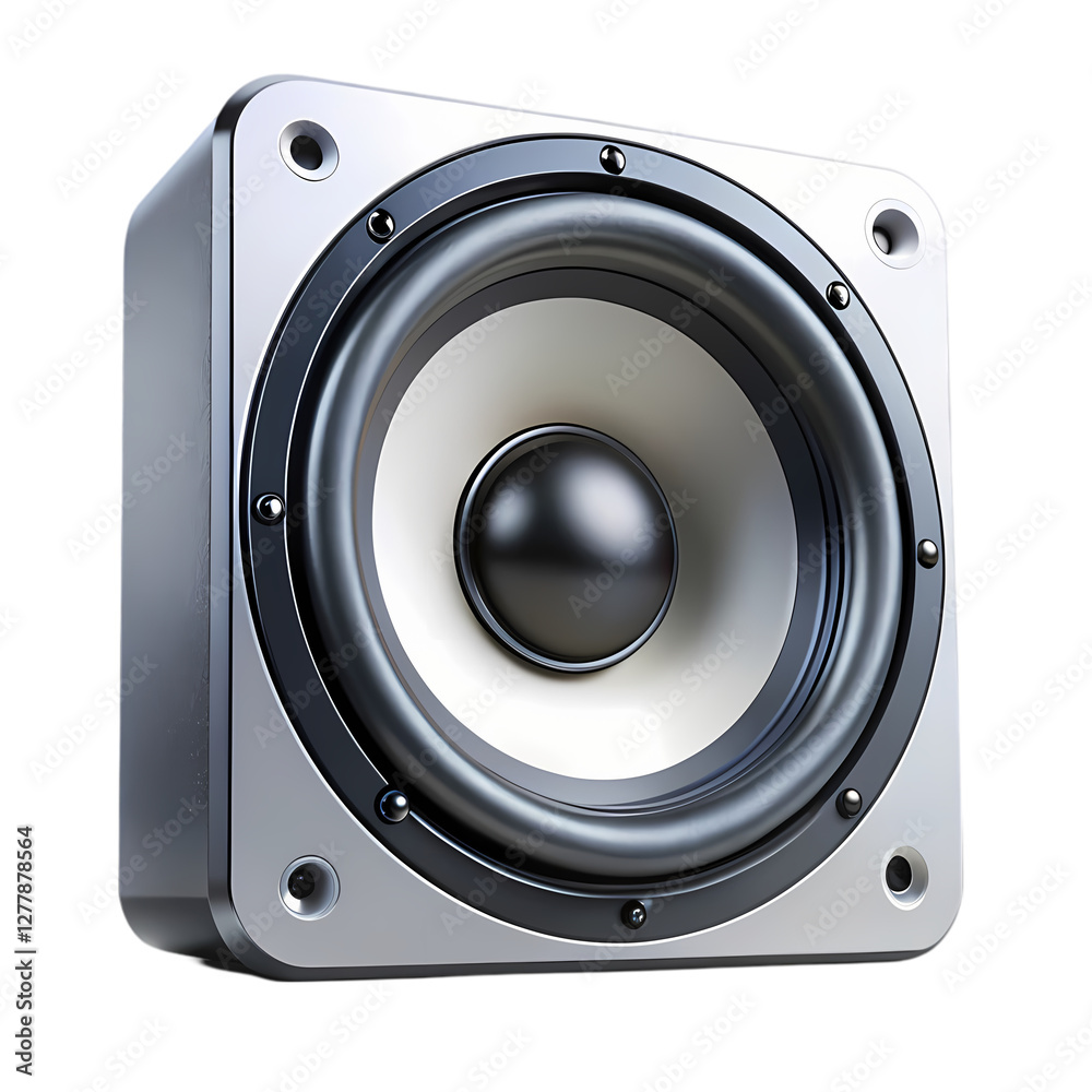 Modern square speaker high fidelity audio system design 3d bass home ...