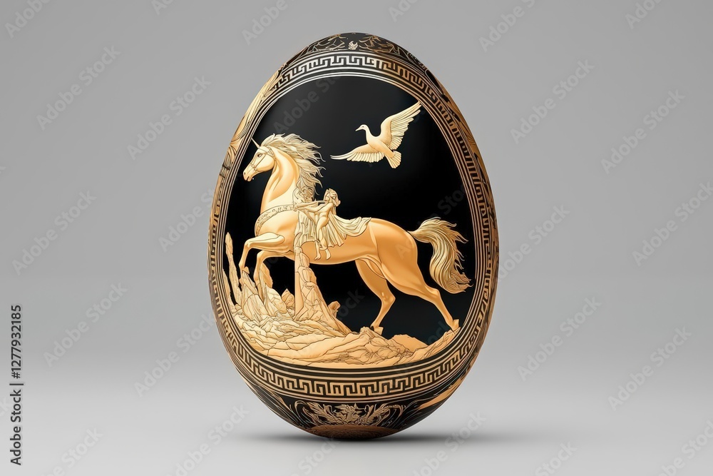 Easter egg with a Greek mythology theme - A detailed Easter egg ...