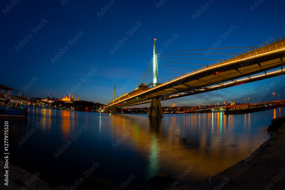 The Golden Horn Bridge is one of the bridges over the Golden Horn in ...