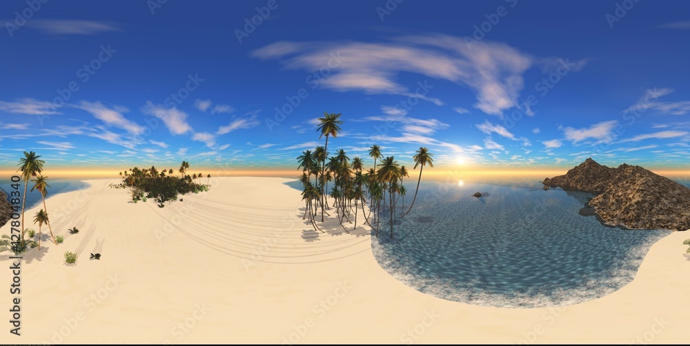 HDRI High resolution map, environment map, Round panorama, spherical ...