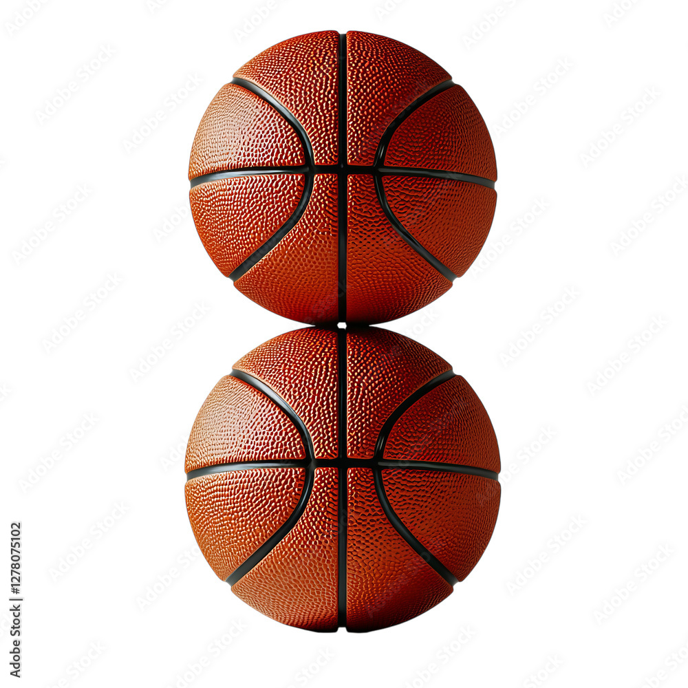 Png of Dual Basketball Reflection – High-Detail Texture and Lighting on ...