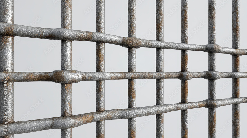 Steel grid from reinforced rebars, welded metal wire mesh. Vector ...