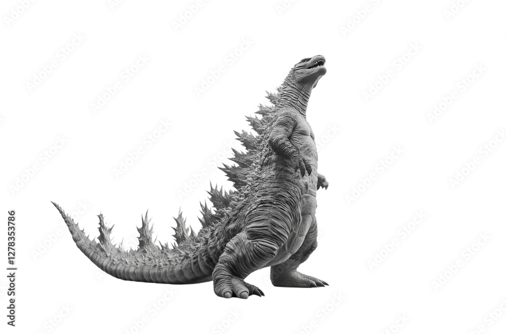 Full-height depiction of a colossal creature showcasing a distinct ...