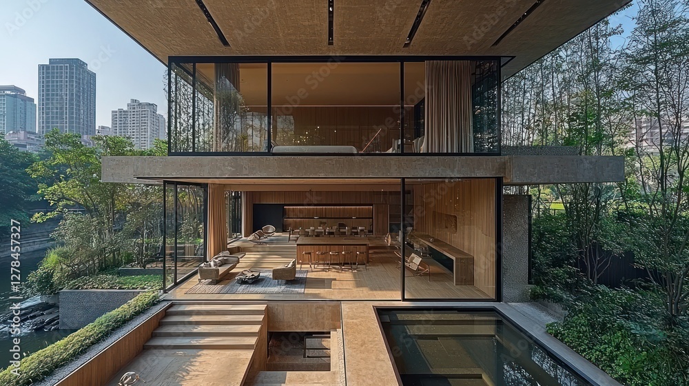 Modern Minimalist Riverfront House Design: A Stunning Architectural ...