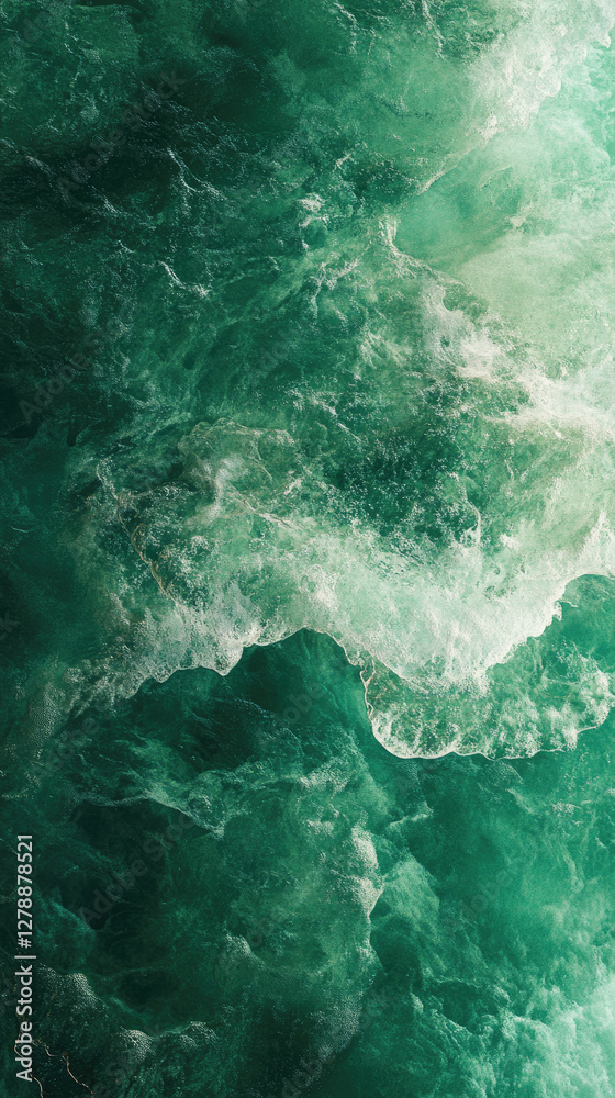 Luxurious green gradient with a fine-grain noise overlay and smooth ...