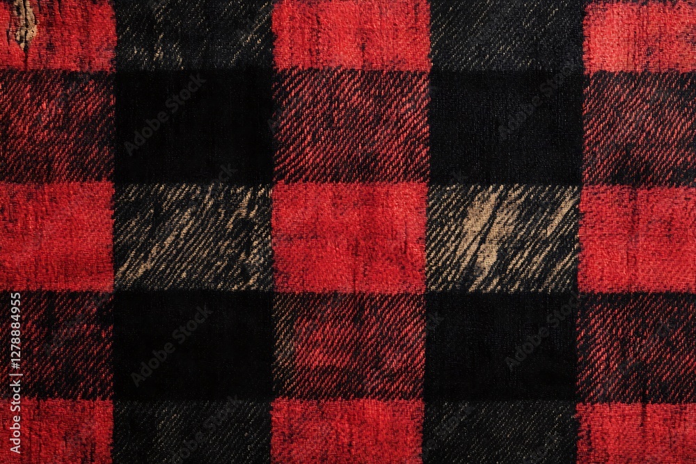 Red black plaid texture background Stock Illustration | Adobe Stock