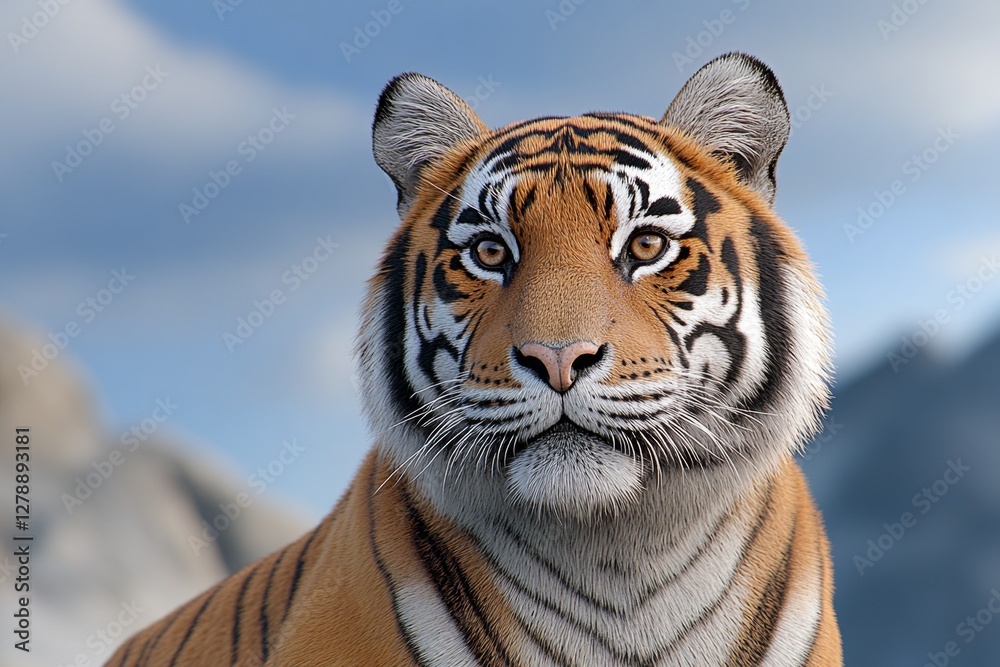 Angry tiger,Sumatran tiger Panthera tigris sumatrae beautiful animal ...