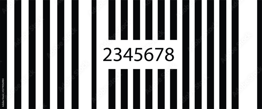 Black and white vector illustration of a vertical laser-etched ...