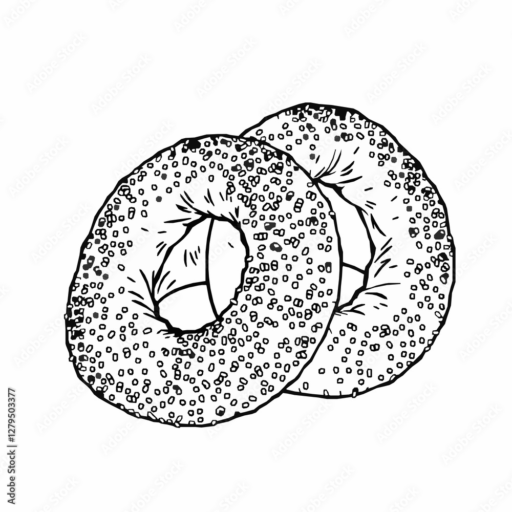 Turkish Simit Sesame Crusted Bread Rings A Crunchy and Chewy Street ...