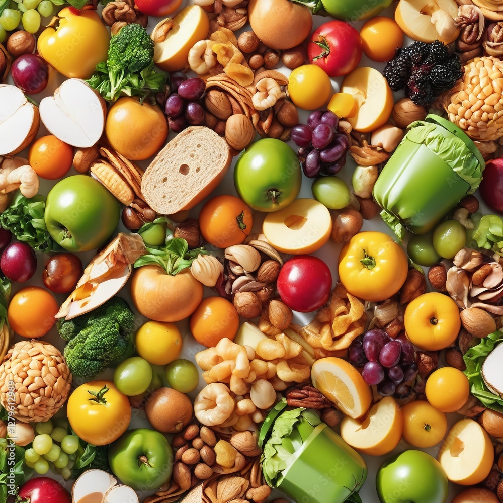Visualizing Food Waste: A Texture-Rich Awareness Campaign Stock Photo ...