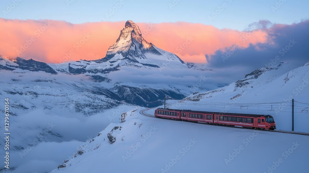 A scenic train ride through the heart of the Swiss Alps, as the ...