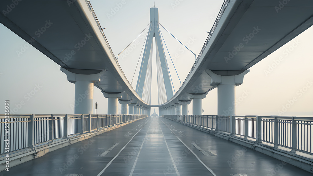 Symmetrical design in modern bridges. The beauty of bridge architecture ...