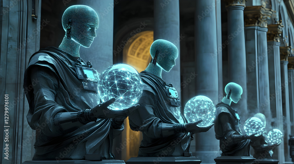 of classic Renaissance frescoes and digital holographic projections ...