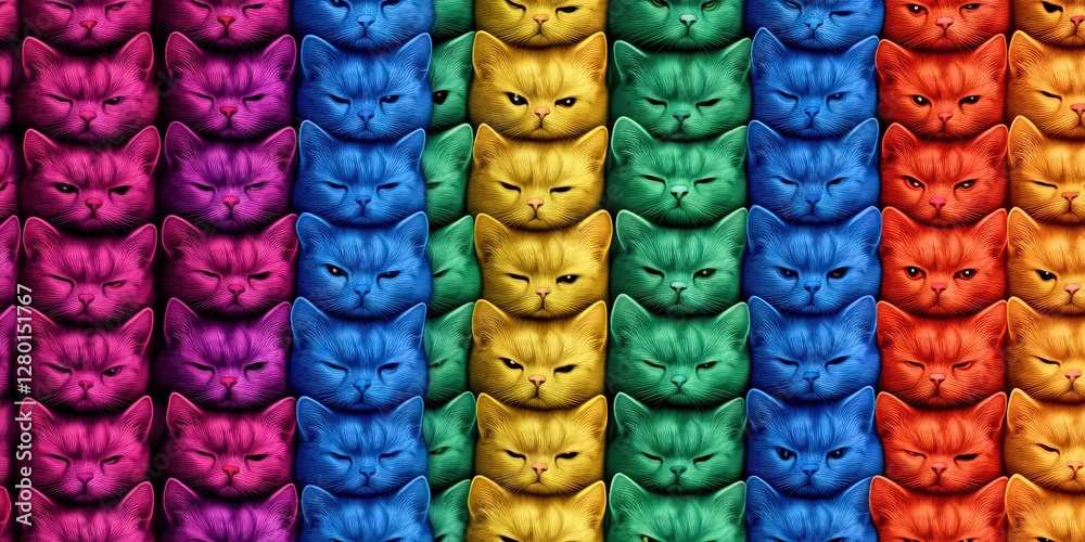 Stock-Illustration „lgbtqia pride stereogram with rainbow spectrum of ...