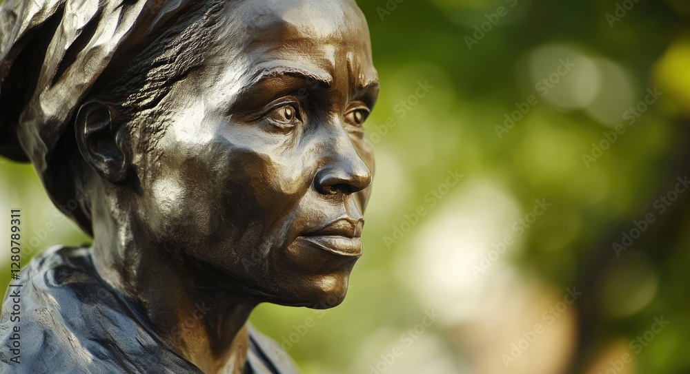 Iconic Harriet Tubman Statue Close-Up: A Powerful Symbol of Abolition ...