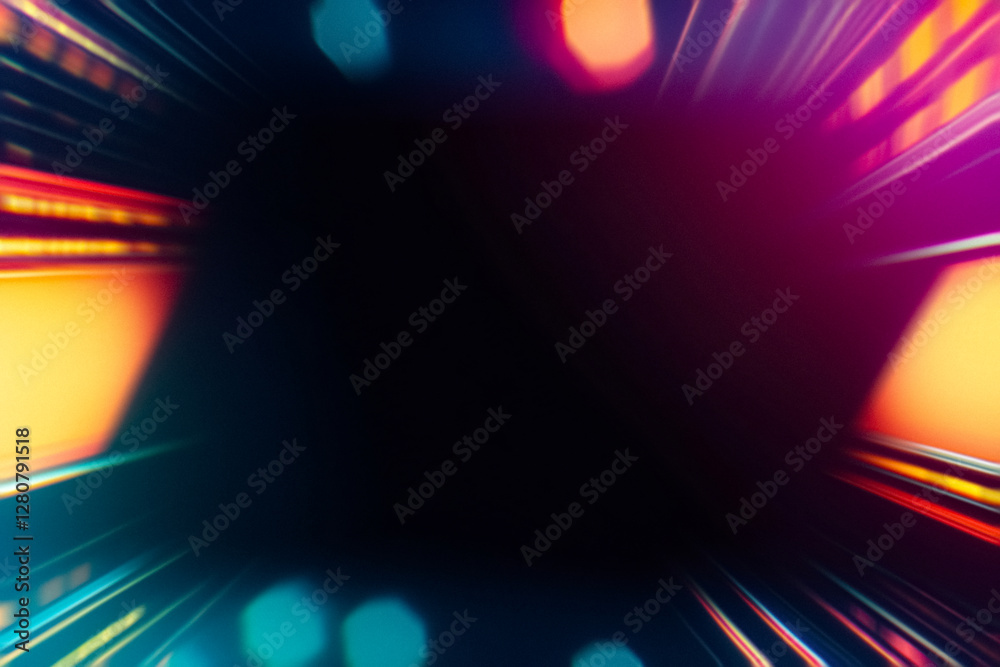 Dance Portal Overlays with Dynamic Light Effects, Futuristic Motion ...