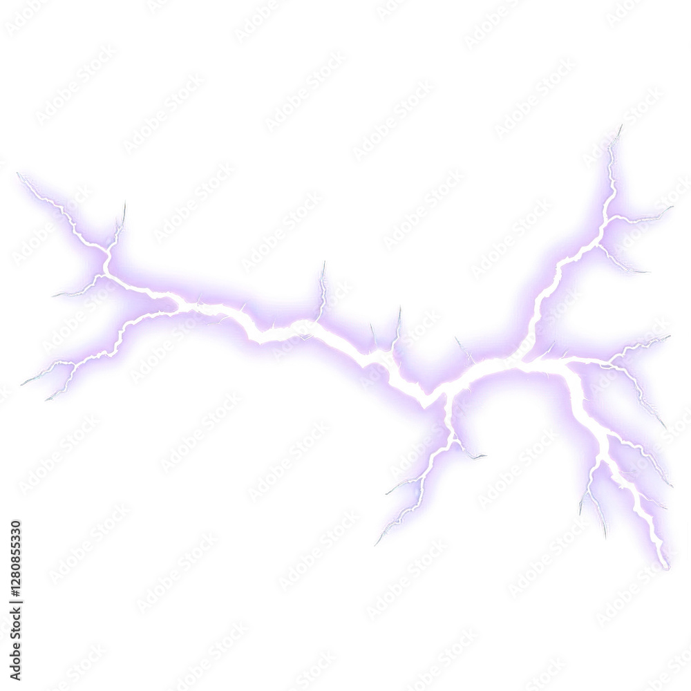 Creative Lightning Bolt Design for Visual Effects - Isolated on ...