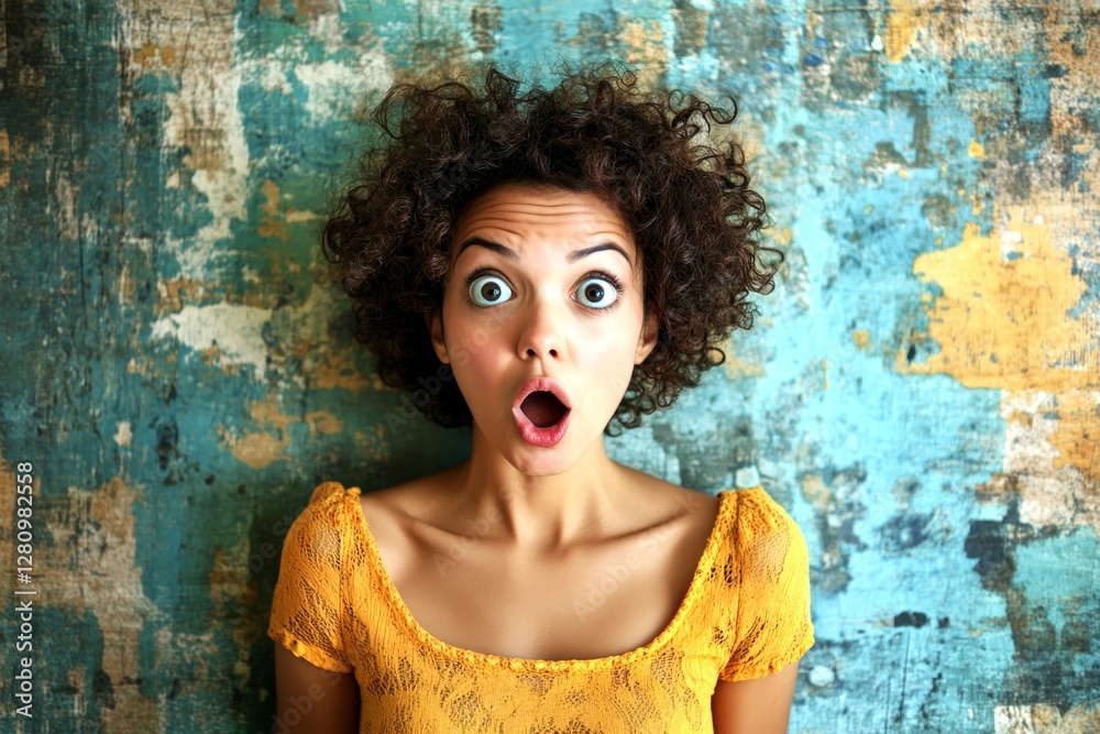 Short coiffure - curly hair. Commercial digital ads visual idea ...