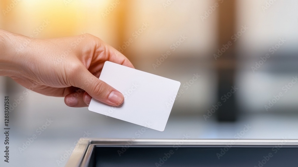 Airport security checkpoint procedures Concept, Close Up of Hand ...