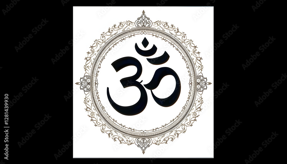 Om Namah Shivaya Logo with Lord Shiva Symbol, Sacred Hindu Calligraphy ...