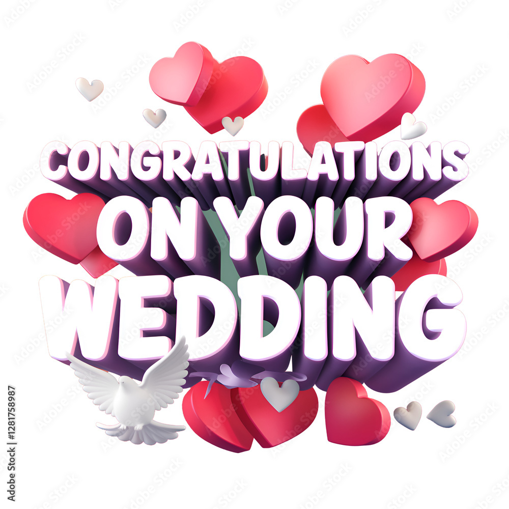 Ilustración de Stock 'Congratulations on your wedding' illustration ...