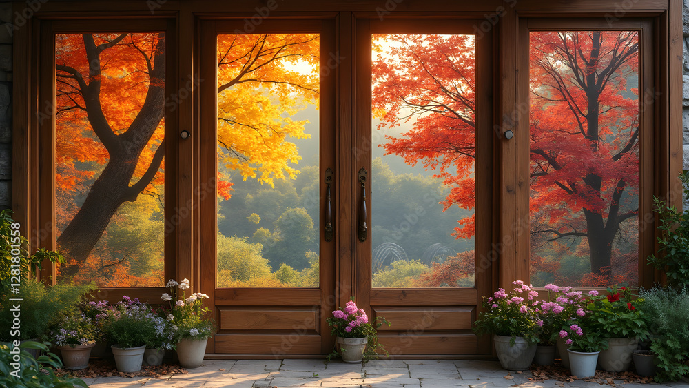 Evolving seasons in window displays. Stunning seasonal changes in ...