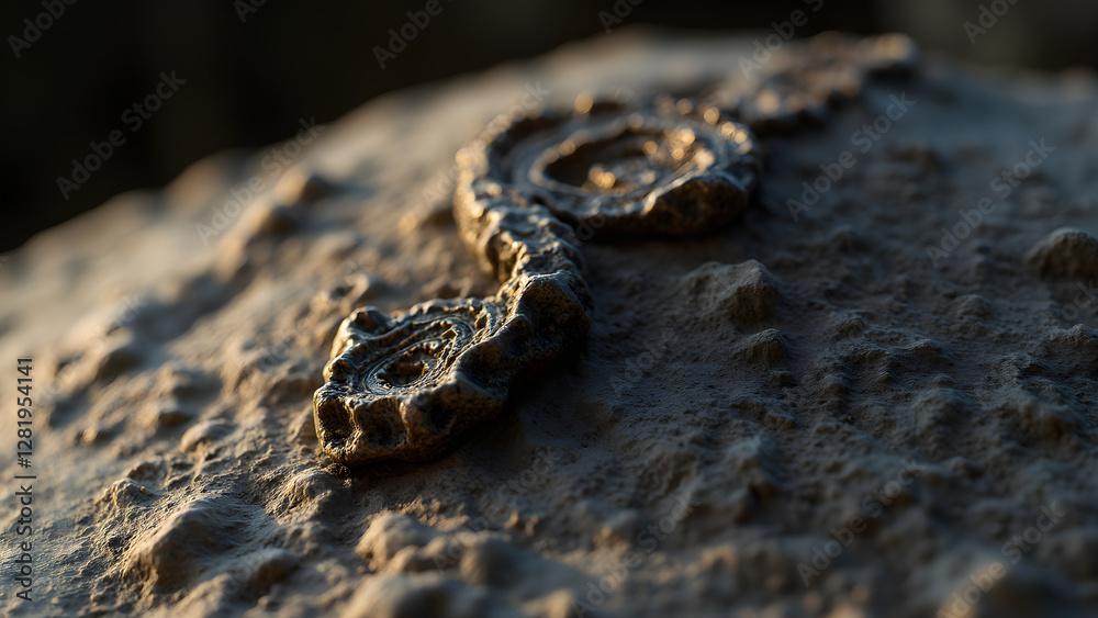 Fossil and DNA sequencer comparison. Evolution and modern genetics ...