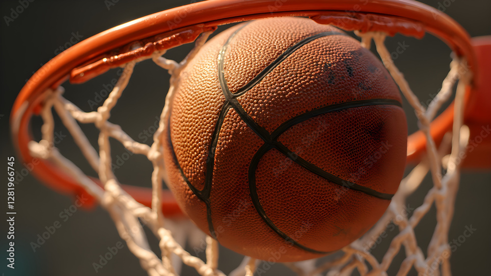 Basketball hoop swirly ball pattern. How the ball moves through the ...