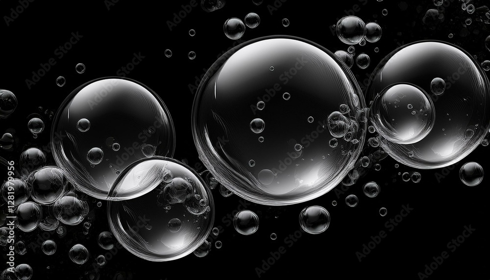 bubbles photoshop overlays realistic soap air bubbles photo effect ...